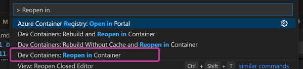 Reopen search result highlighted in VS Code pop-up