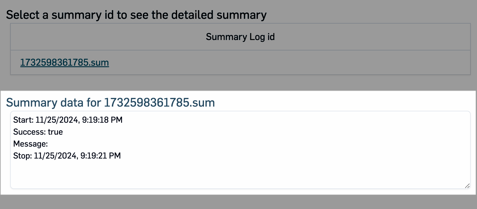 Summary details highlighted in the Developer IDE for Integrations UI